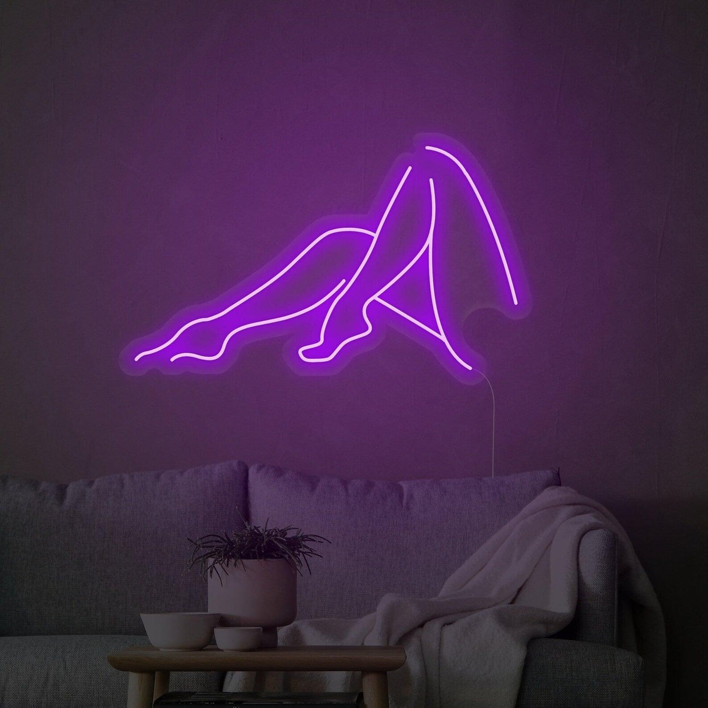 Legs for Days LED Neon Sign — Bedroom Wall Decor