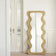 Zoe Velvet Mirror — Wavy Full-Body Wall Mirror